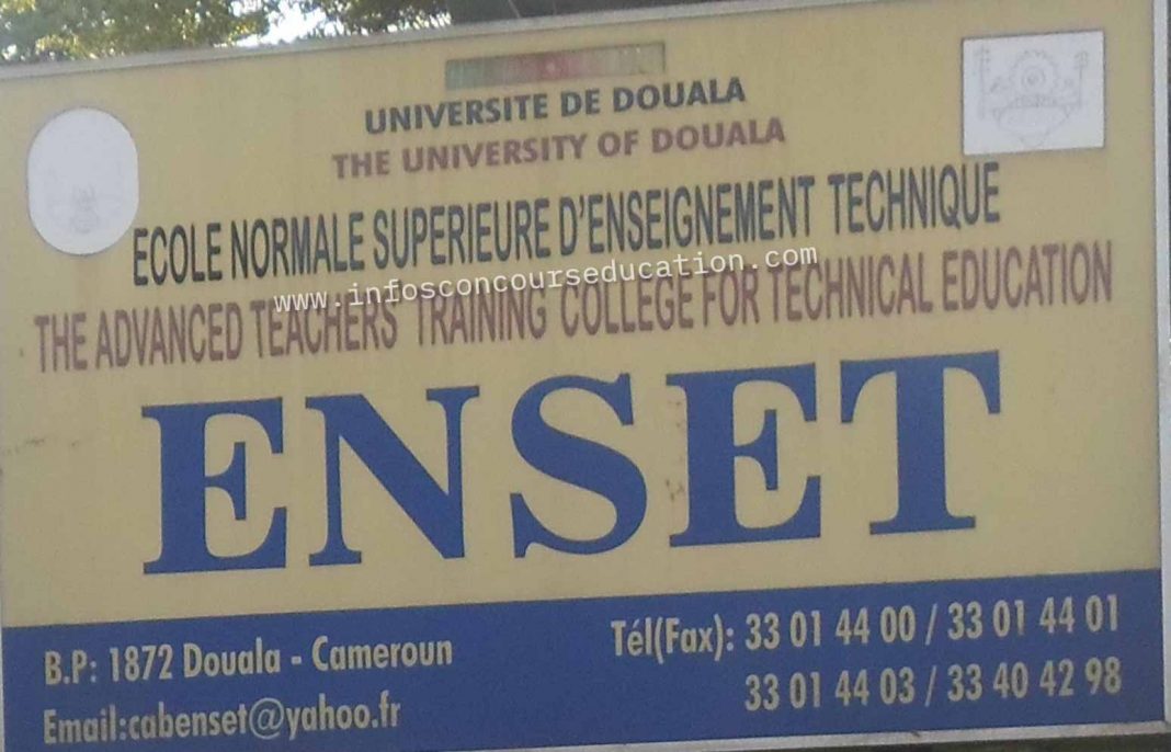 Centre de composition des candidats concours ENSET Douala 2026