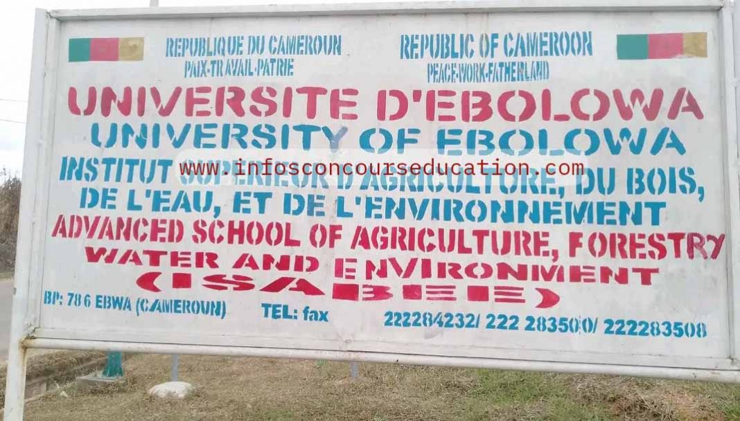 Arrêté Concours Isabee d'ebolowa 2024