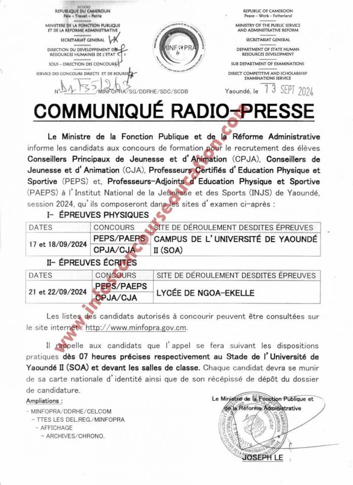 Centre de composition Concours Injs 2024