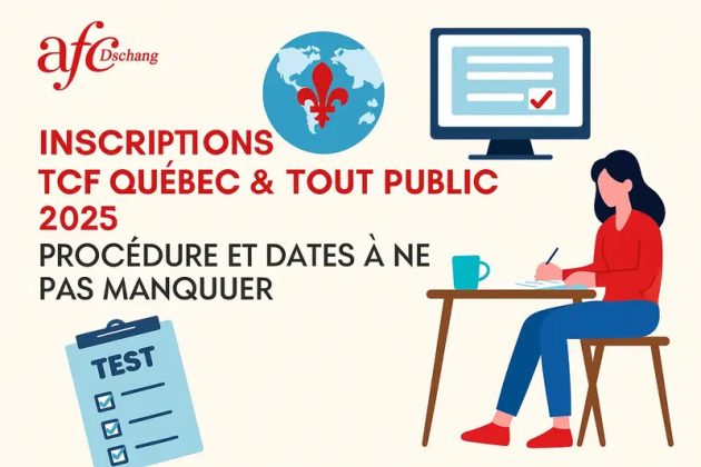 Inscriptions TCF Québec et Tout Public 2025