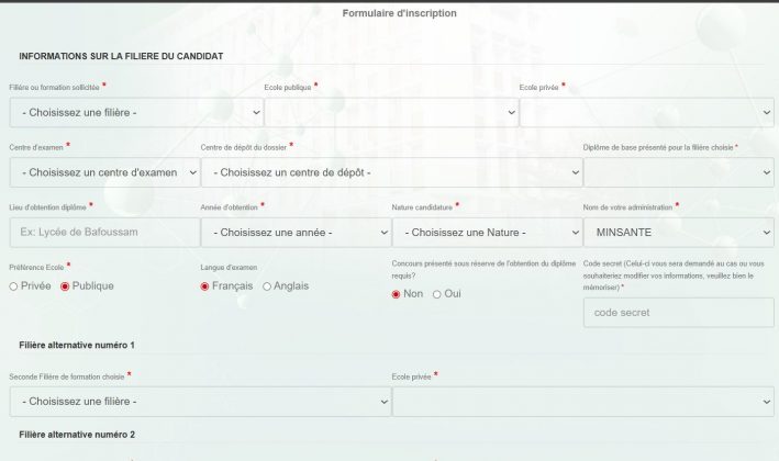 Concours Infirmiers MINSANTE 2025: Inscription en Ligne